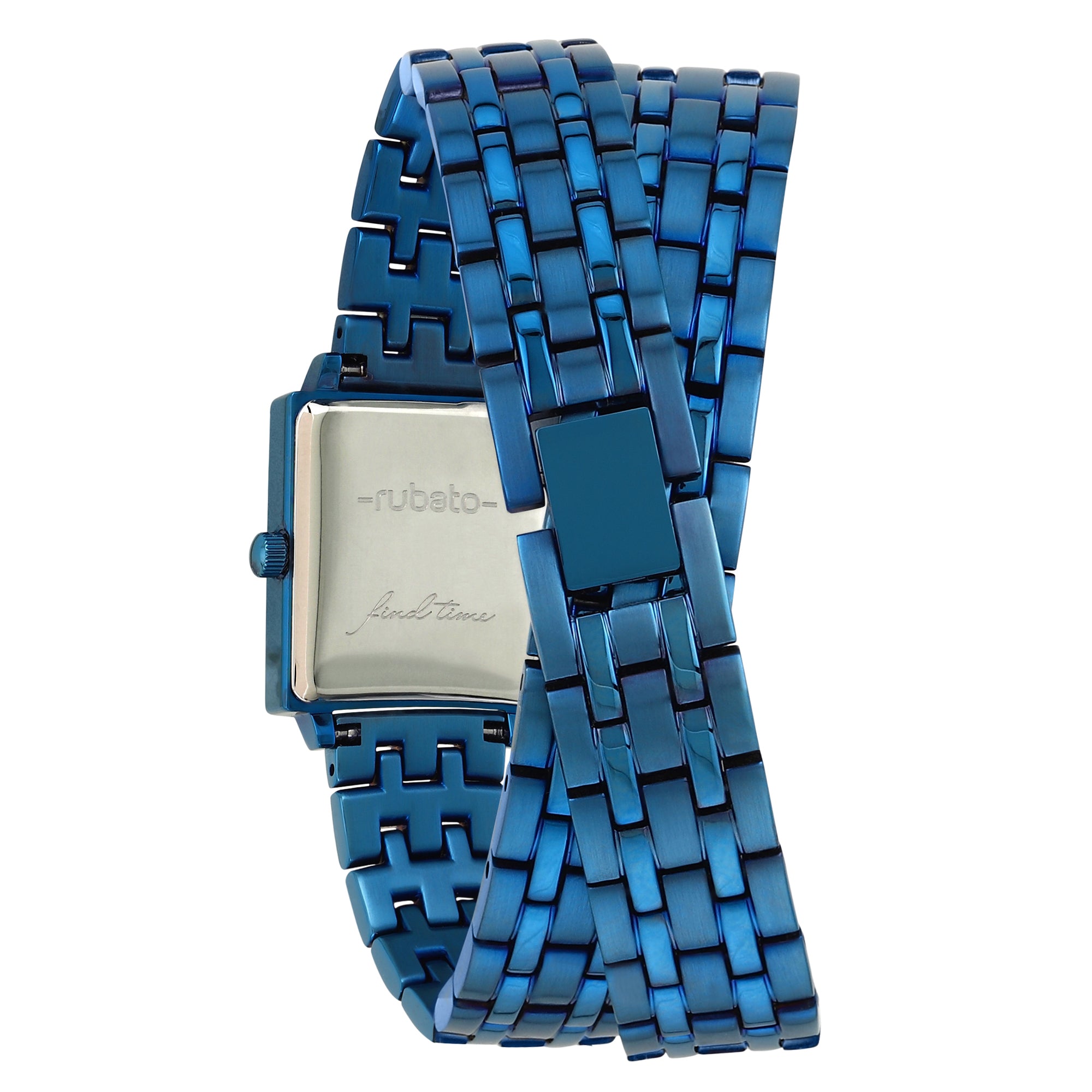 Stylish Love Wrap Watch | Stainless Steel Blue Watch by Rubato